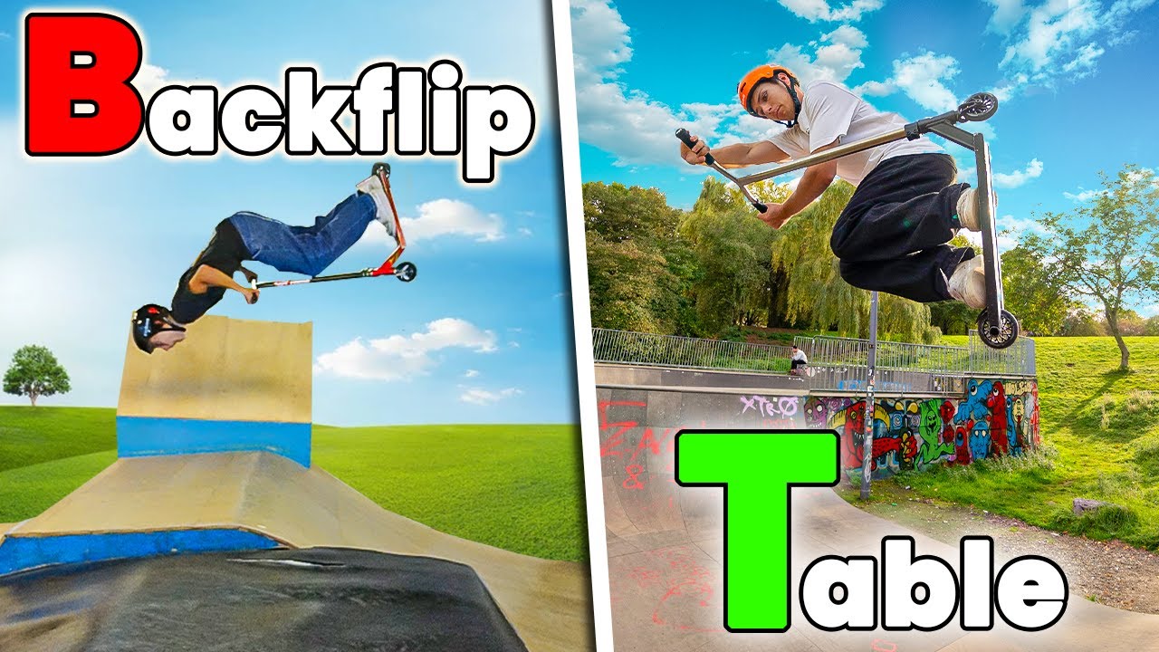Stunt Scooter Tricks in ALPHABETISCHER REIHENFOLGE! - YouTube