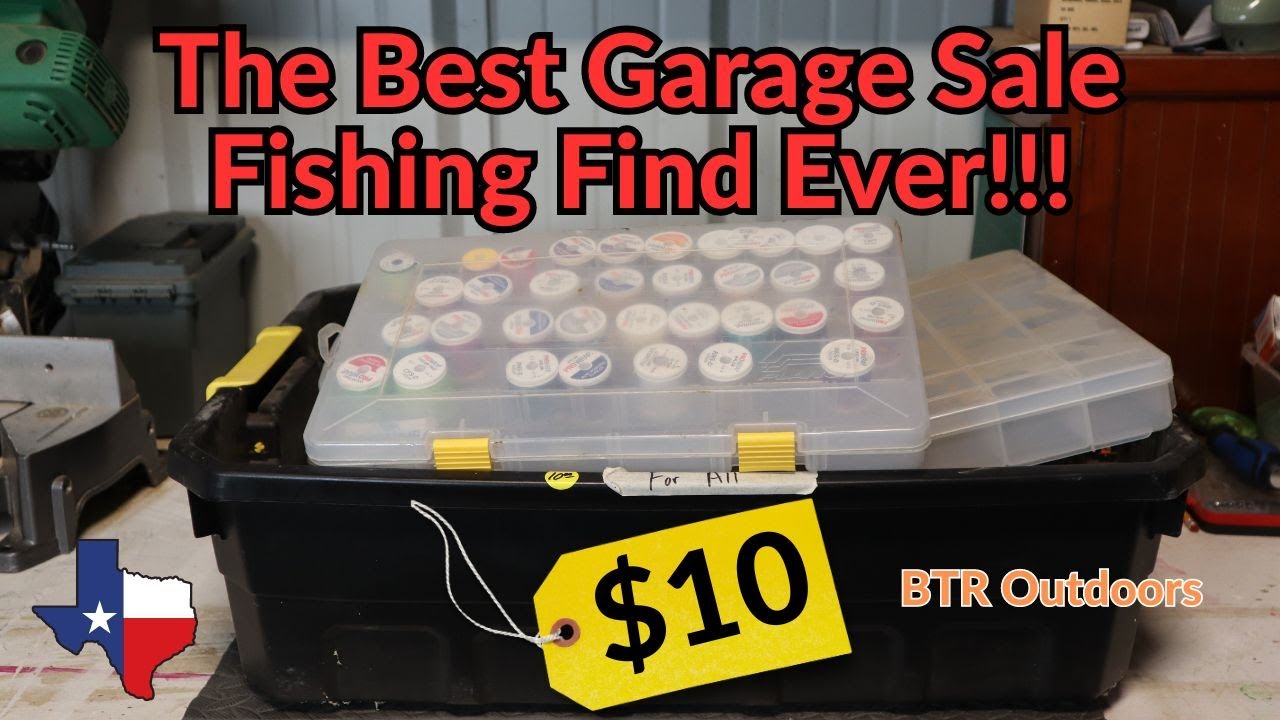The Best Garage Sale Fishing Find Ever - YouTube