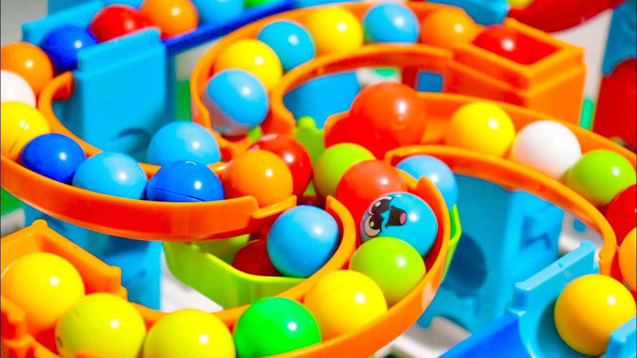 Marble Run Random rotation blow-off roller coaster stress detox healing ...
