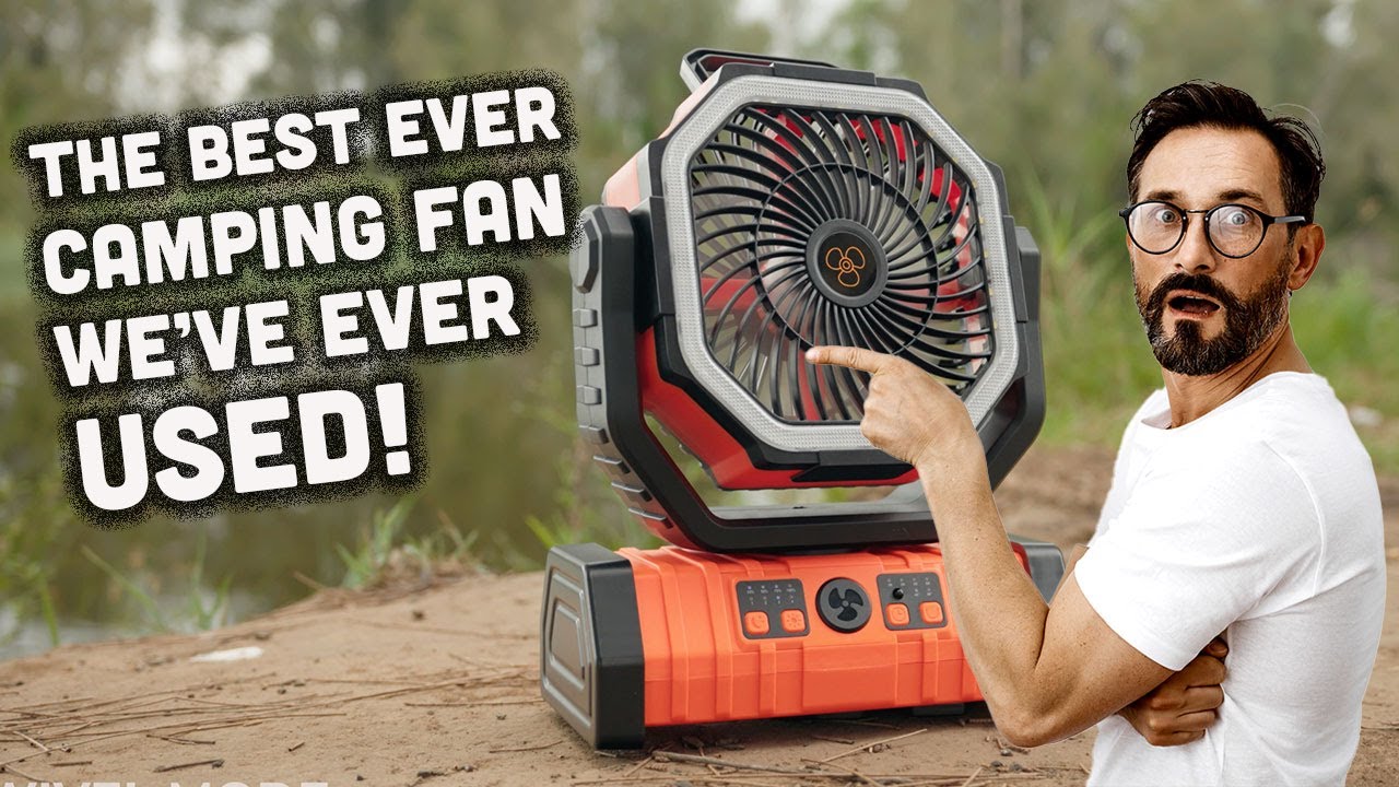 The best Portable Camping Fan with built in Light & Remote Control ...