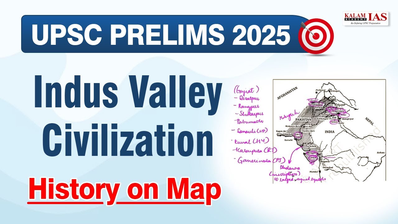 Indus Valley Sites Mapping by Krupa Jain AIR-440, UPSC Topper | UPSC ...
