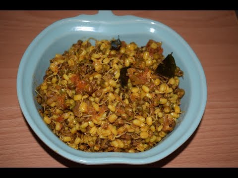 Sprouted Moong Sabzi | Green Gram Vegetable - Vegetarian - YouTube