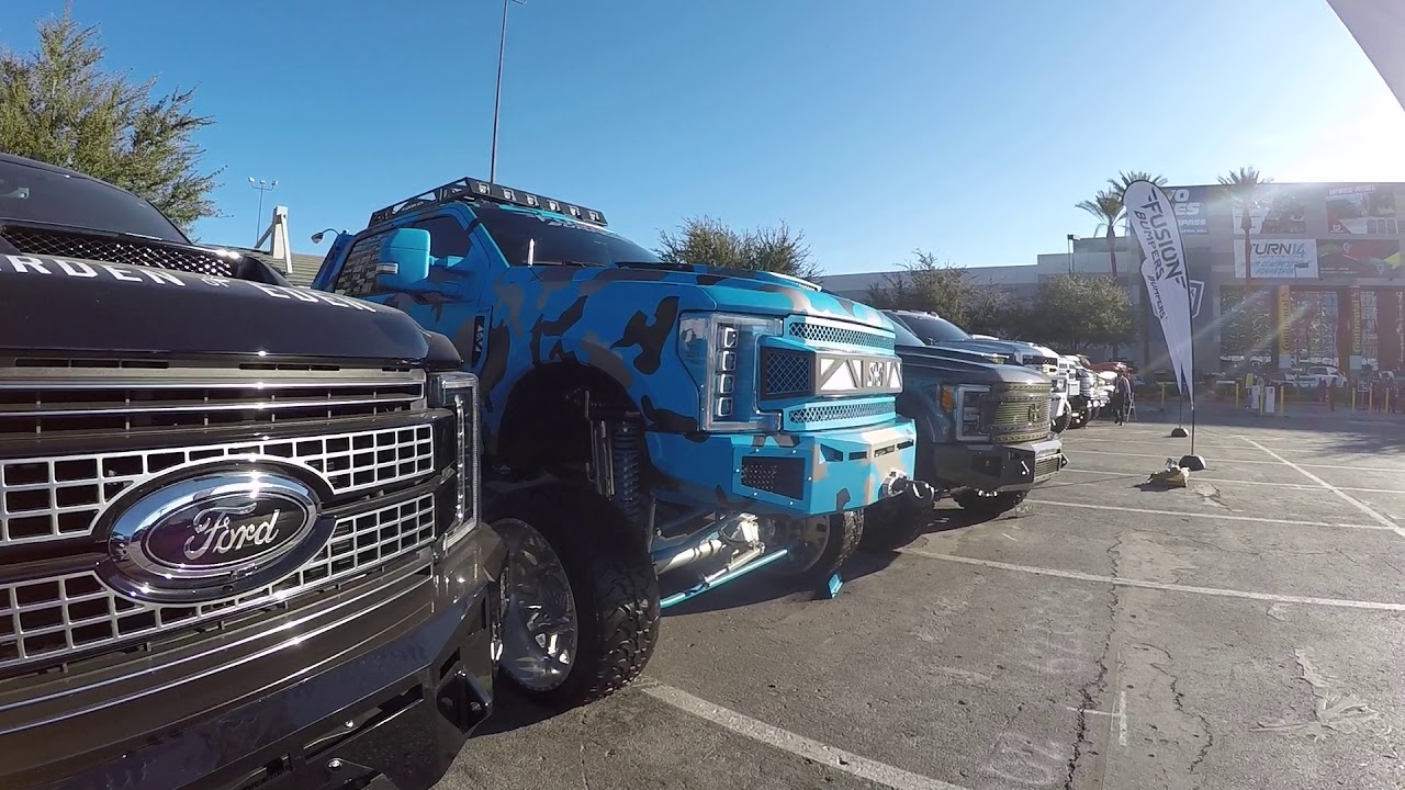 Lifted 2020 Ford Superdutys SEMA - YouTube