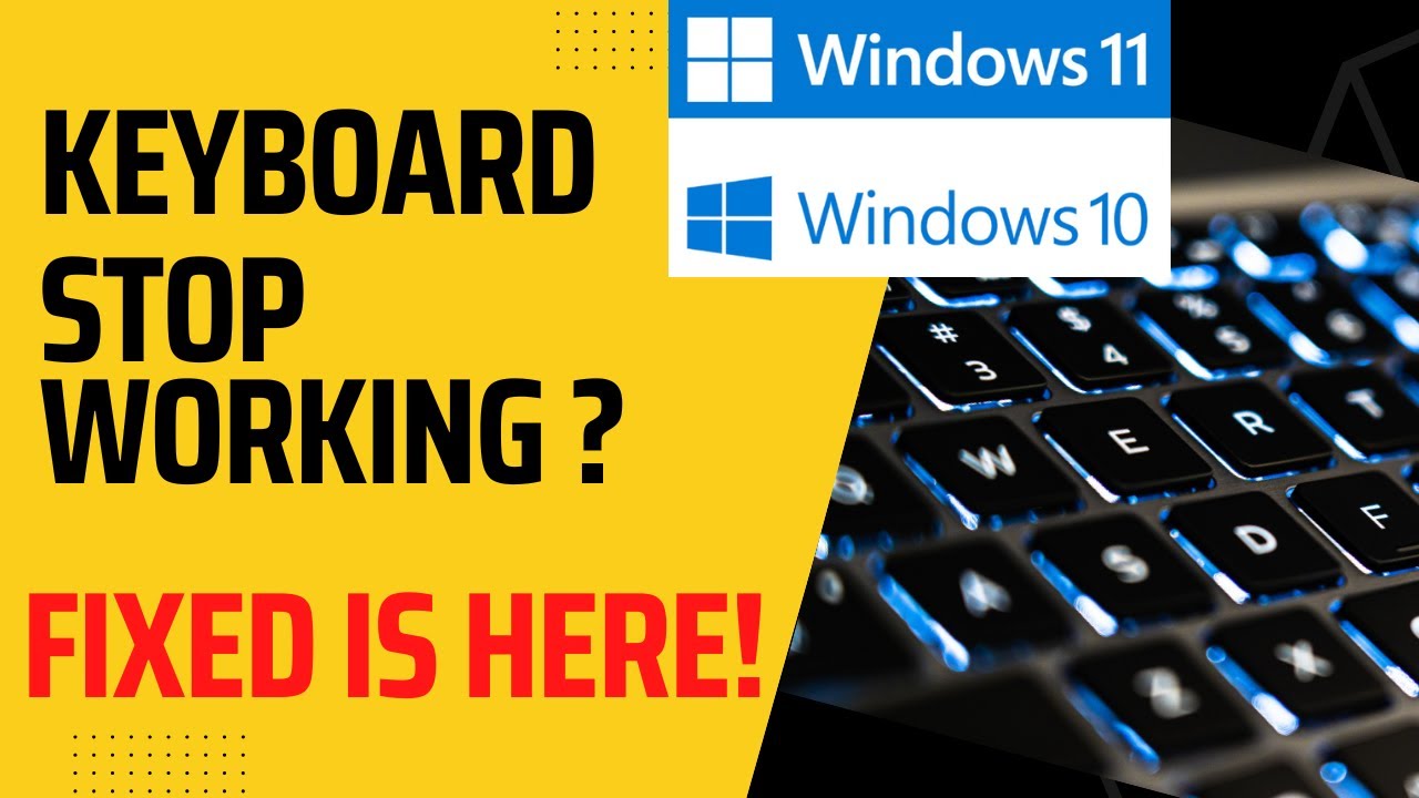Keyboard Not Working in Windows 10/11 [ 3 Methods to Fix] in 2023 - YouTube