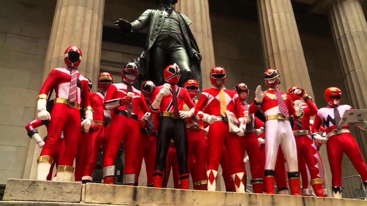 POWER RANGERS CELEBRATE 20TH ANNIVERSARY IN THE BIG APPLE! - YouTube