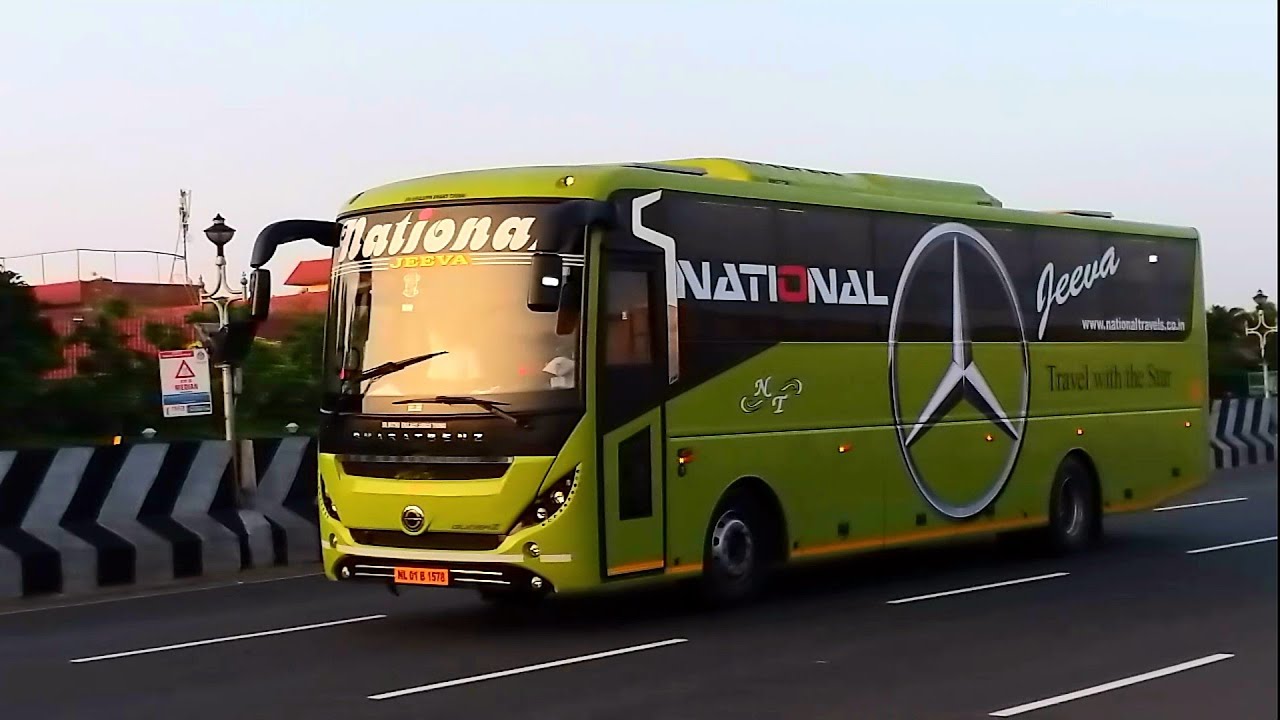 NATIONAL TRAVELS BHARAT BENZ AC SLEEPER - YouTube