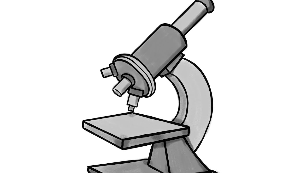 How to Draw MICROSCOPE | Simple Drawing - YouTube