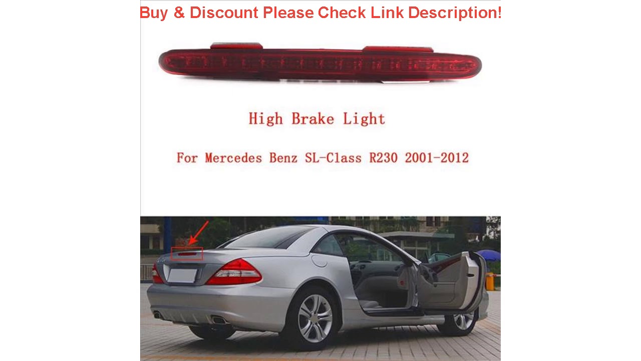 Top 3rd Brake Light High Mount Stop LED Light For Mercedes Benz SL ...