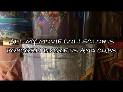 All My Movie Collector’s Popcorn Buckets and Cups - YouTube