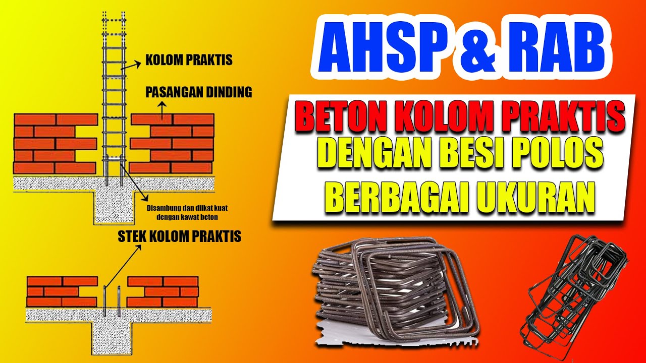 Cara Menghitung Biaya Kolom Praktis Berbagai Ukuran Besi - AHSP & RAB ...