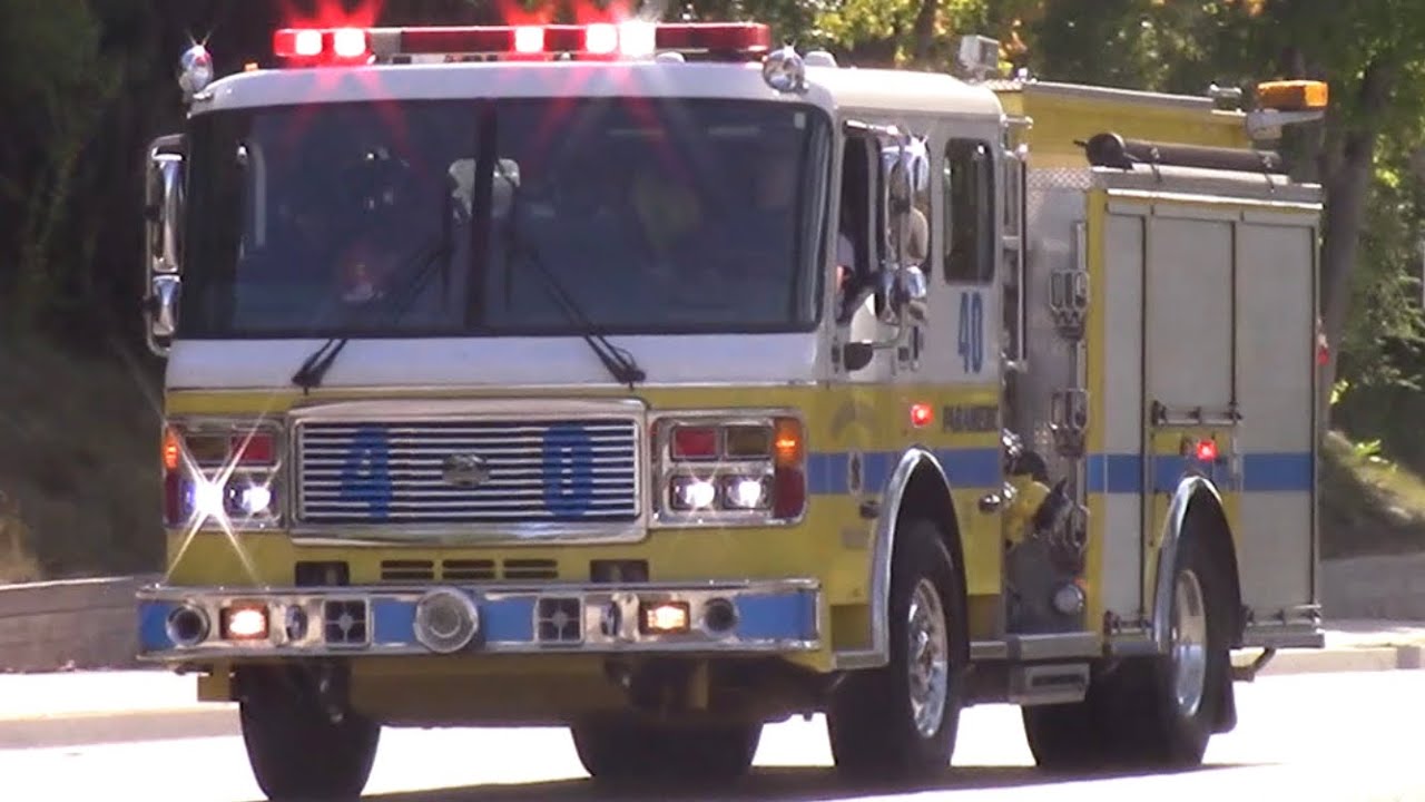 VCFD Medic Engine 40 responding - YouTube
