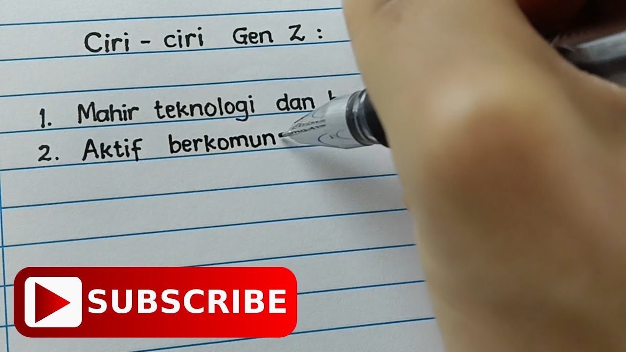 Tulisan Tangan Bagus, Rapi, Indah, dan Bersih ~ Ciri-ciri Gen Z - YouTube