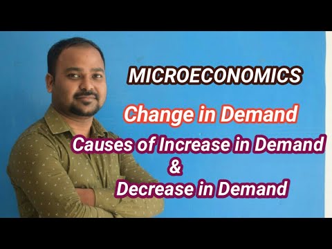 Change in Demand II Causes of Increase in Demand & Decrease in Demand ...