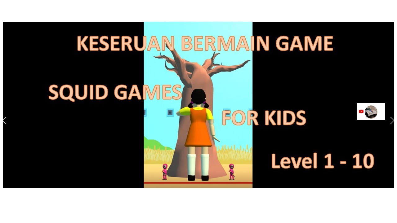 Squid game games for kids red lights green lights 1 - 10 - YouTube