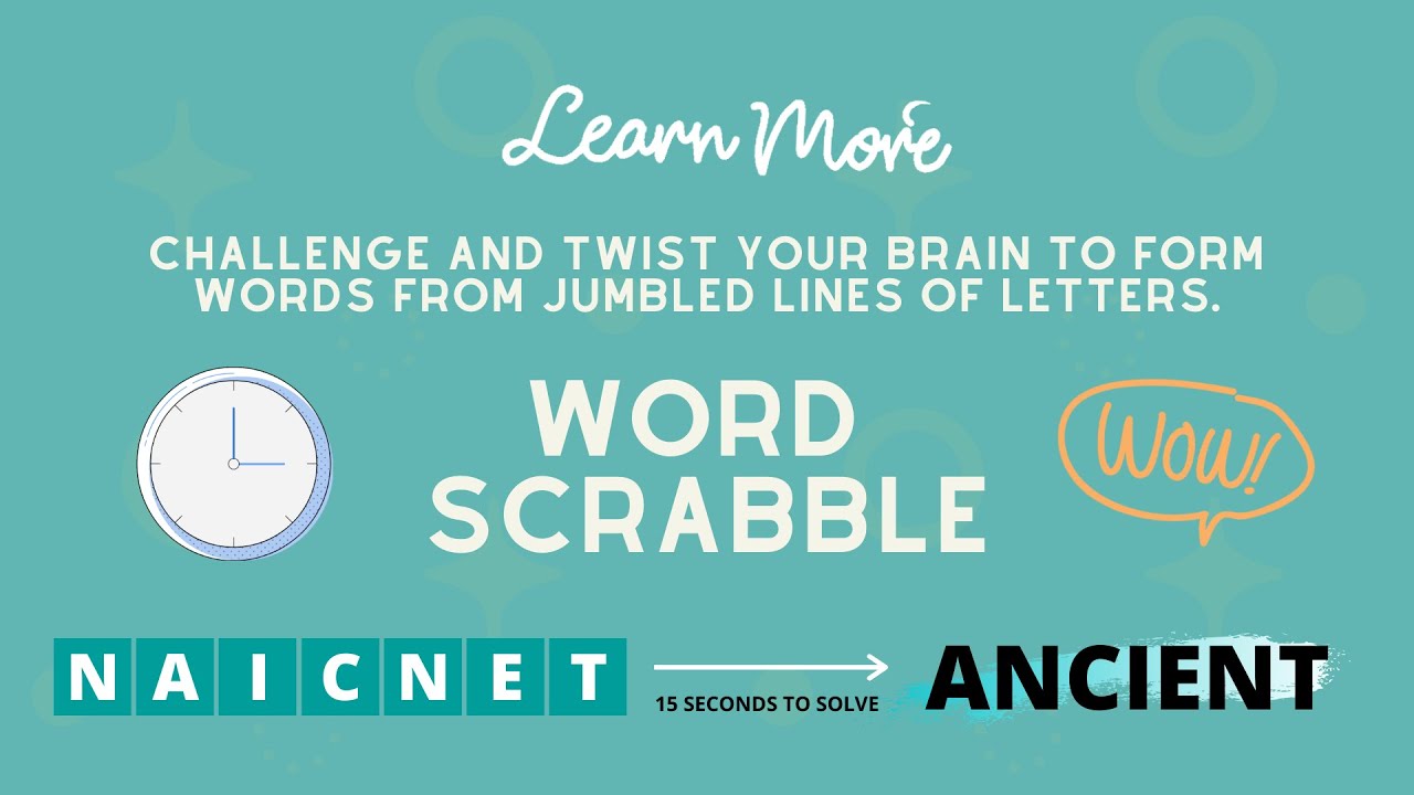 Word Scrabble: How fast can you form a word using jumbled letters ...