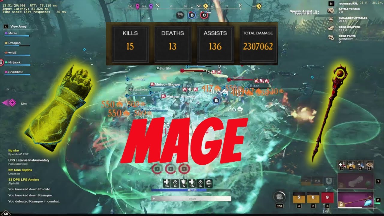 New World Mage. 2.3+ Milion Damage In War - YouTube