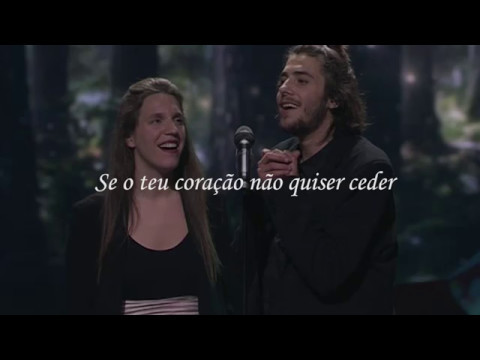 Eurovision 2017 WINNER Portugal - Acoustic version duet (Lyrics) - YouTube
