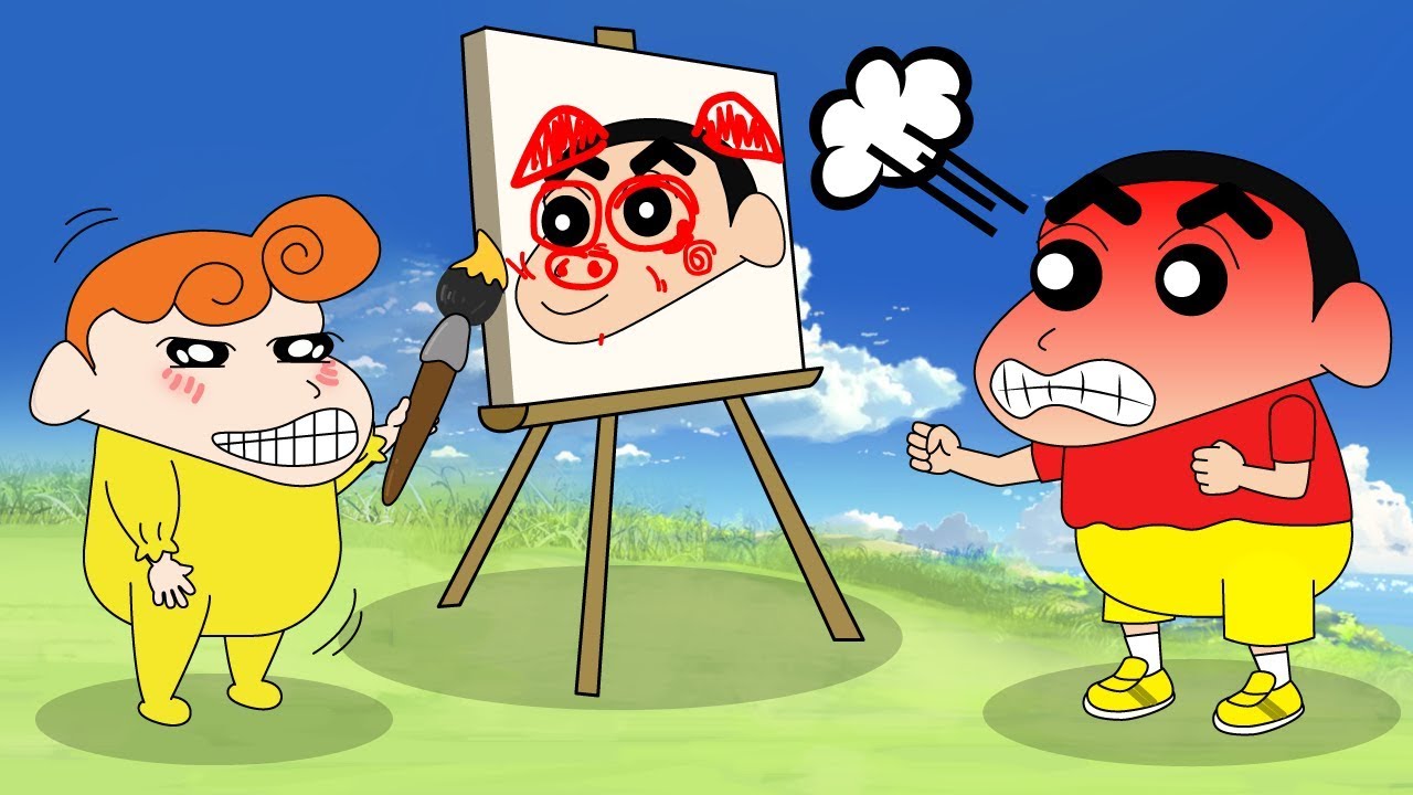 Shin Chan in Hindi #Crayon Shin chan & Shinko Chan vs Crayons Colors ...