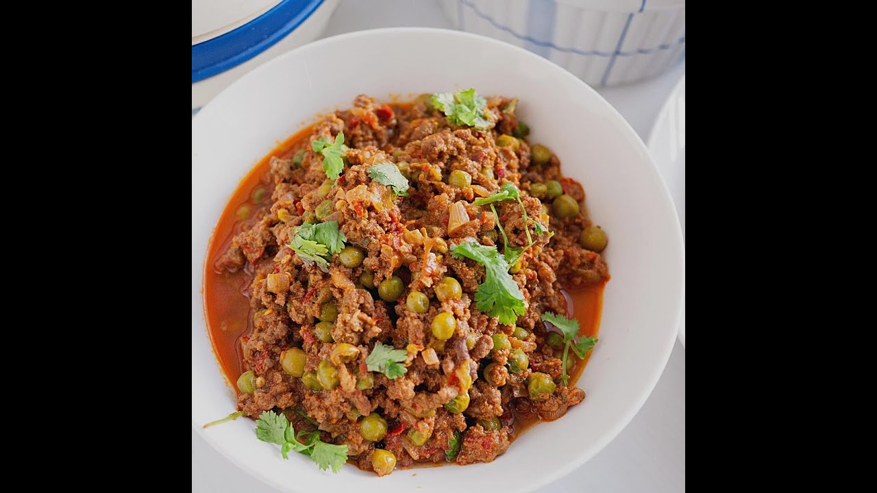How to make Ground Beef Curry with Curry Powder and Peas in 20 Mins ...
