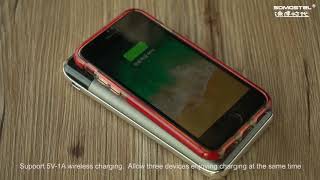 Jual Somostel PowerBank Wireless 10000mAh Qi Fast Charging SMS-DW02 di ...