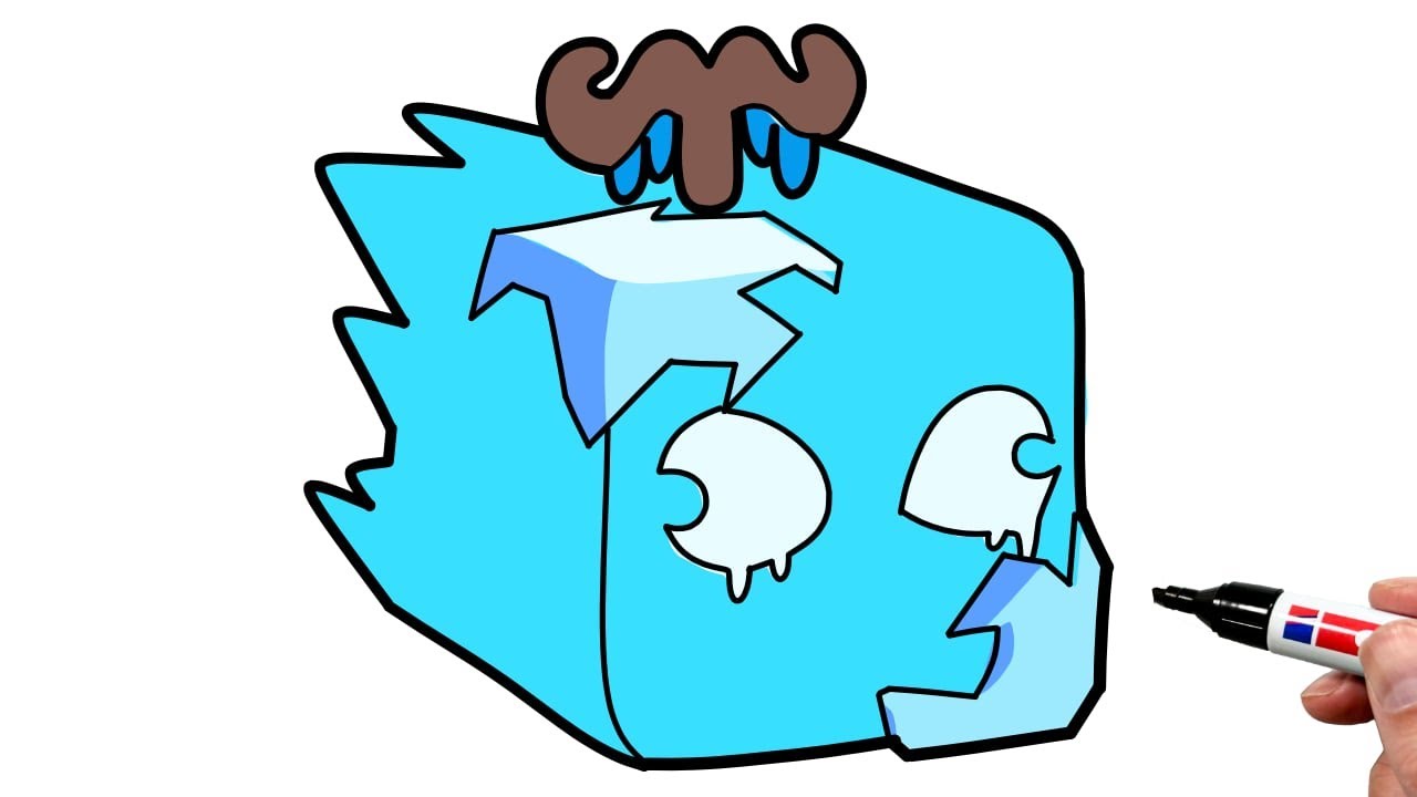 How to Draw Ice Fruit From Blox Fruit (Roblox) - YouTube