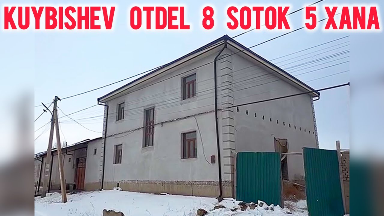 Kuybishev otdel 8 sotok 5 xana 7 xana qilsa boladi 850 mln kelisimli 91 ...