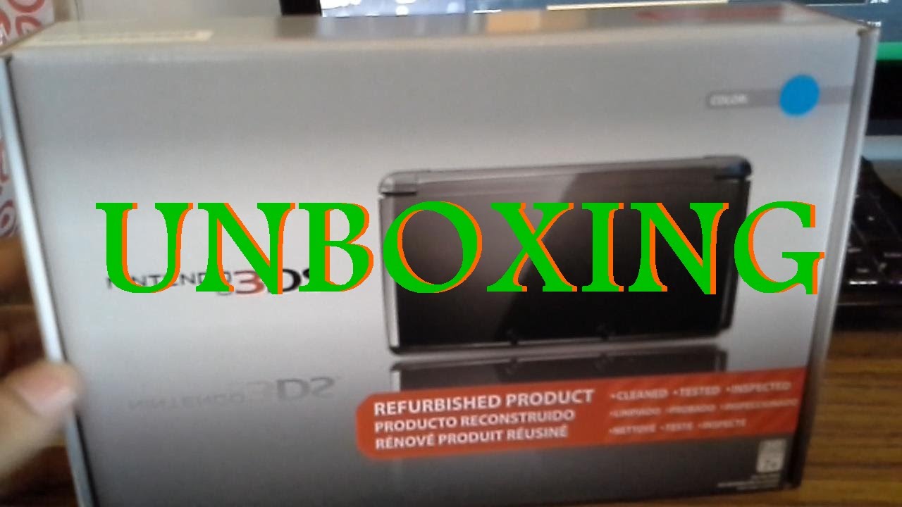 Official Nintendo 3DS Unboxing *Refurbished* - YouTube
