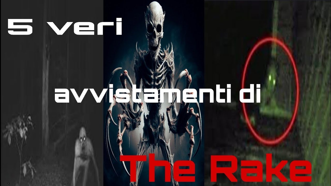 5 VERI AVVISTAMENTI DI THE RAKE #horror #creepypasta #therake #reaction ...