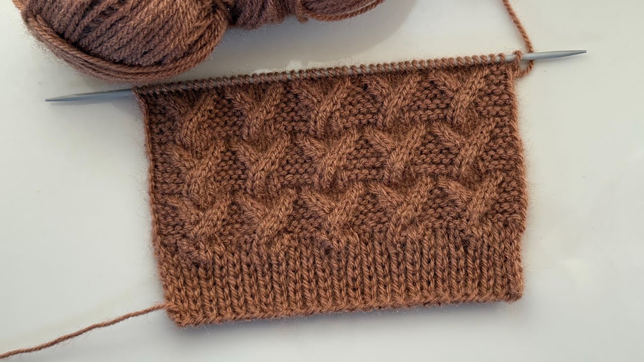 Knitting Stitch Pattern For Gents Sweater - YouTube