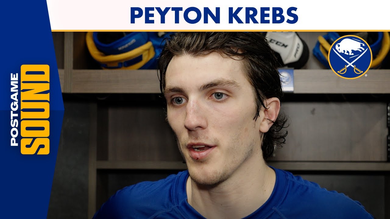 "Build Off This Play" | Buffalo Sabres Forward Peyton Krebs After OT Win Over Boston Bruins ...