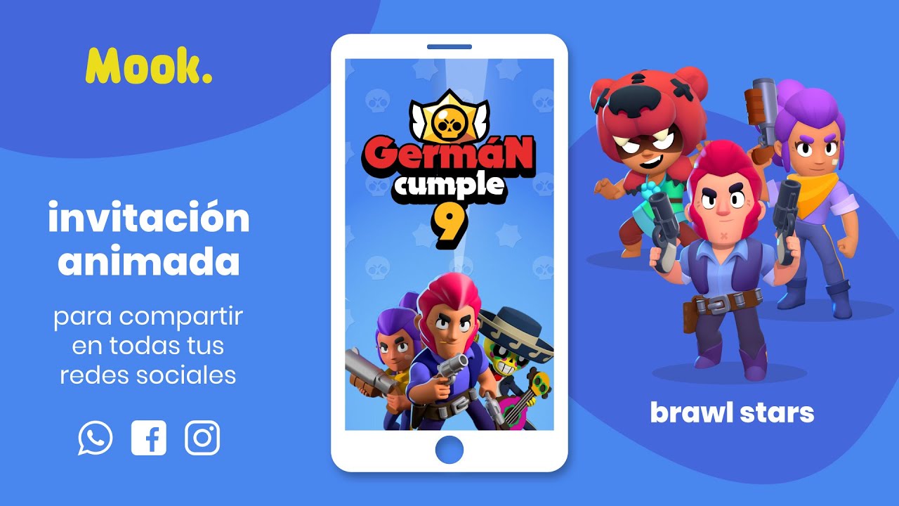 Brawl Stars Invitación Animada en Video - YouTube