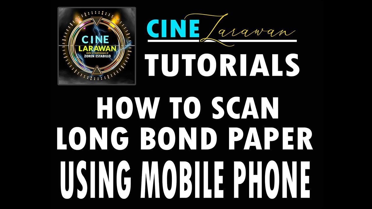 How to Scan Long Bond Paper using Android Phone 2019 - YouTube