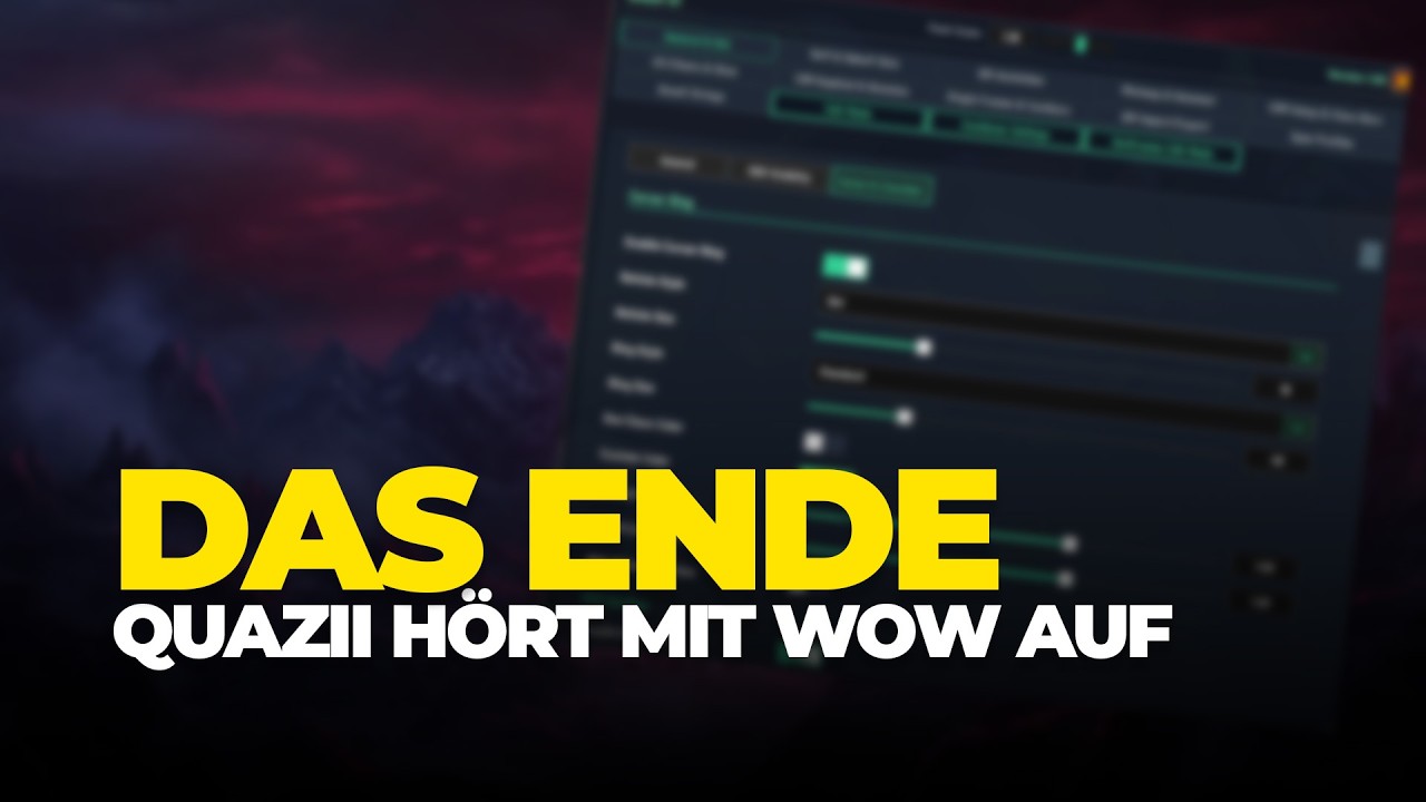 Das Ende von Quazii UI: Warum er WoW für immer verlässt - YouTube