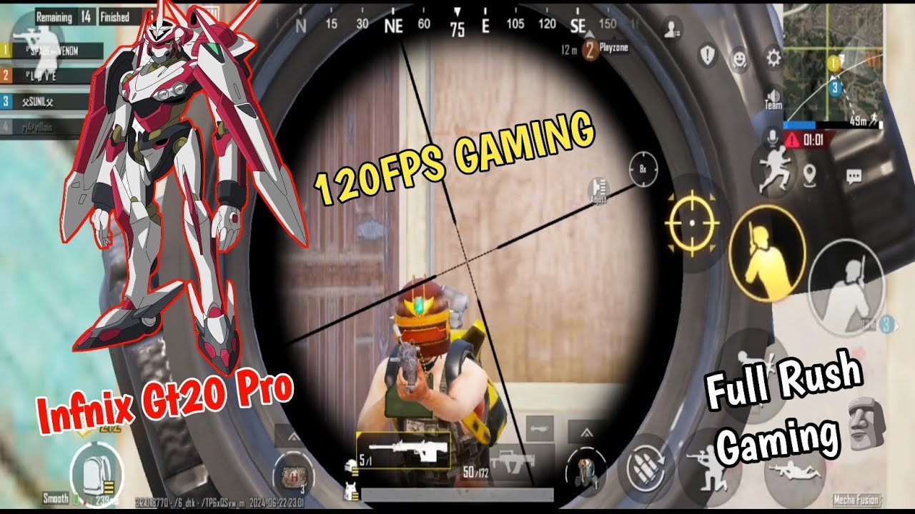 @Spade_bgmi.060 Full rush gameplay||120 FPS Gaming||#infnix#viral# ...