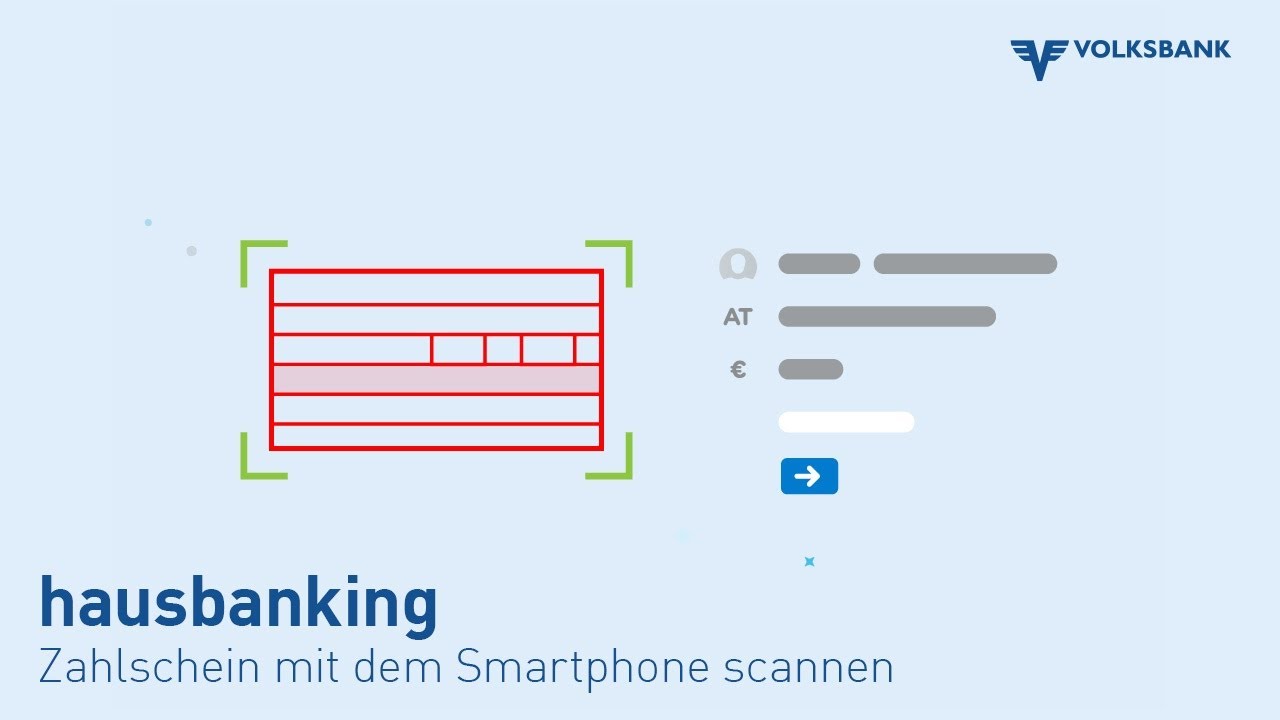 hausbanking - Zahlschein mit dem Smartphone scannen - YouTube