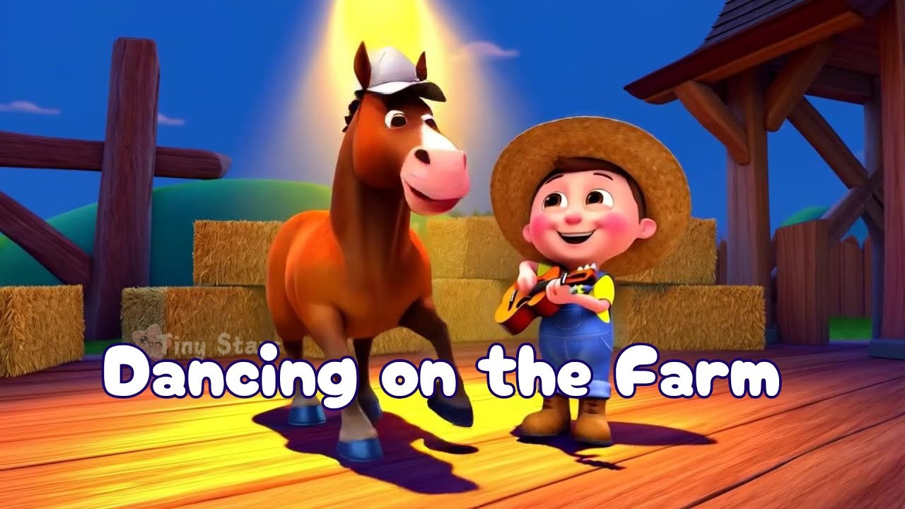 🎵🐮 Dancing with Farm Animals | 3D Cartoon Kids Song 🐷🐔 - YouTube