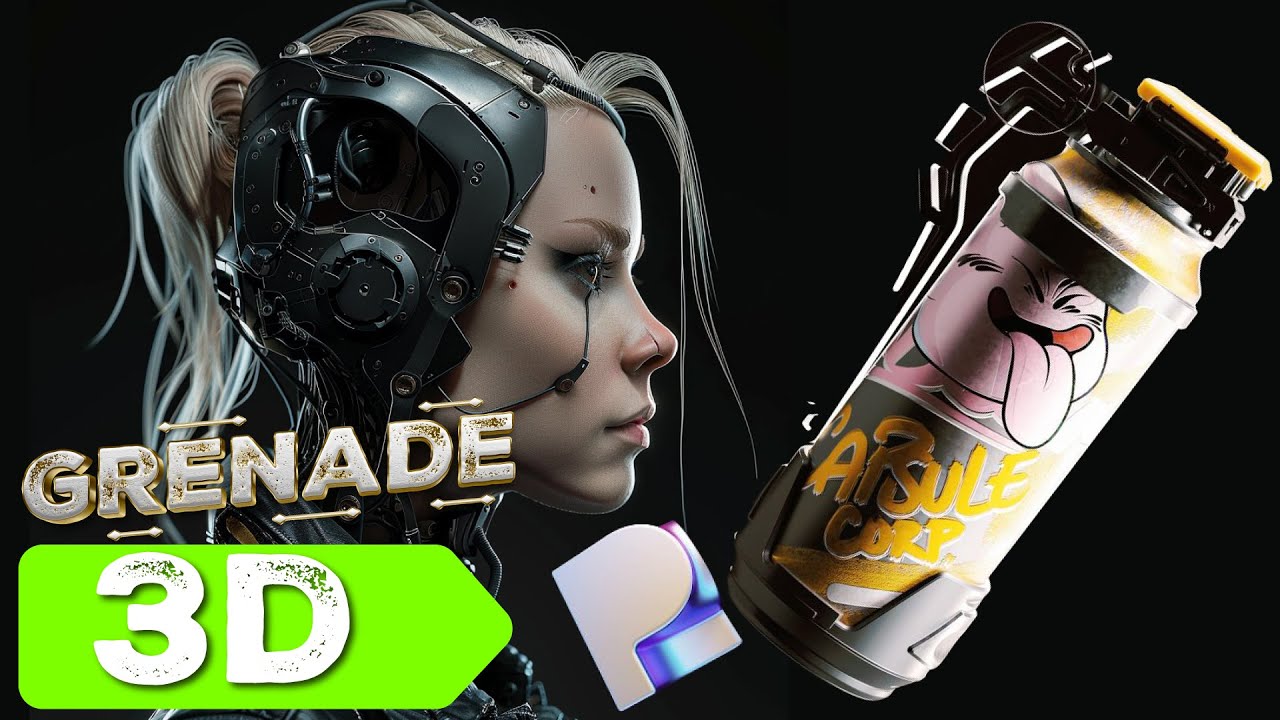 Modeling a Soda Can Grenade in Plasticity | Timelapse Tutorial - YouTube