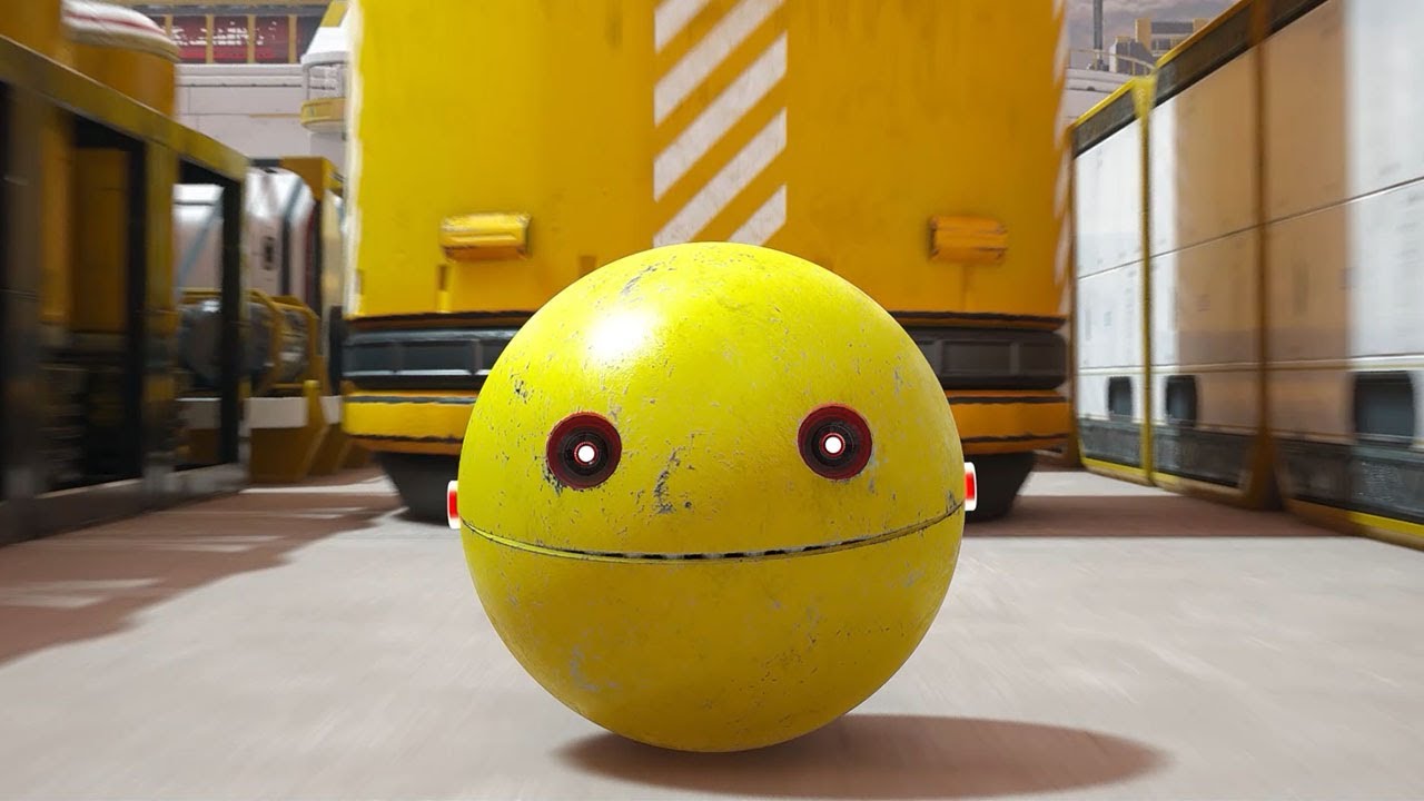 Epic Robot Adventure: Pacman and Friends Battle Spiky in a High-Tech Maze of Danger - YouTube