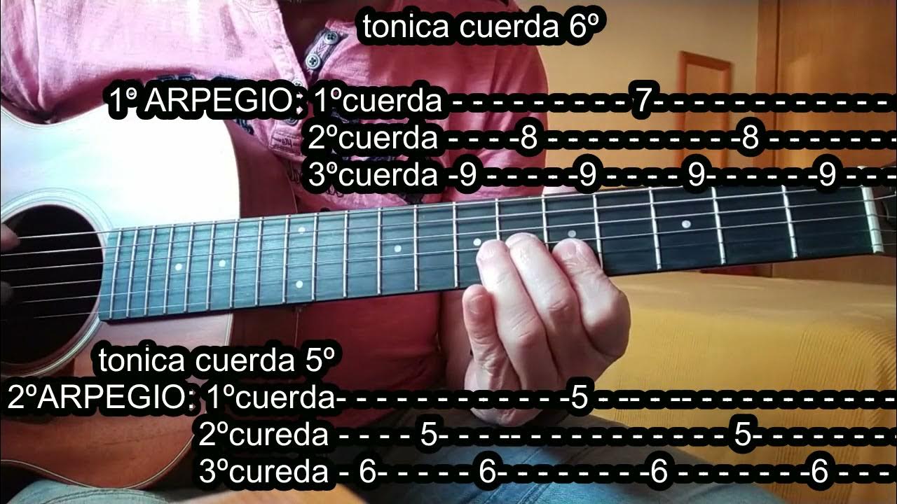 tutorial de arpegio y acordes ( el muelle de San blas) - YouTube