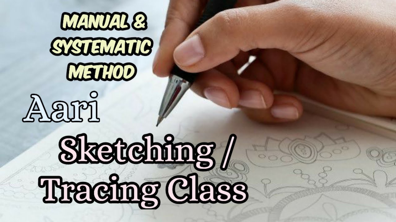 aari sketching for beginners| aari embroidery sketching tutorial|aari ...