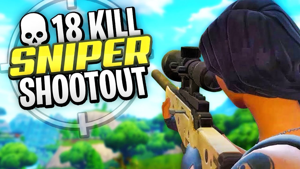 18 KILL SNIPER SHOOTOUT in Fortnite Battle Royale - YouTube