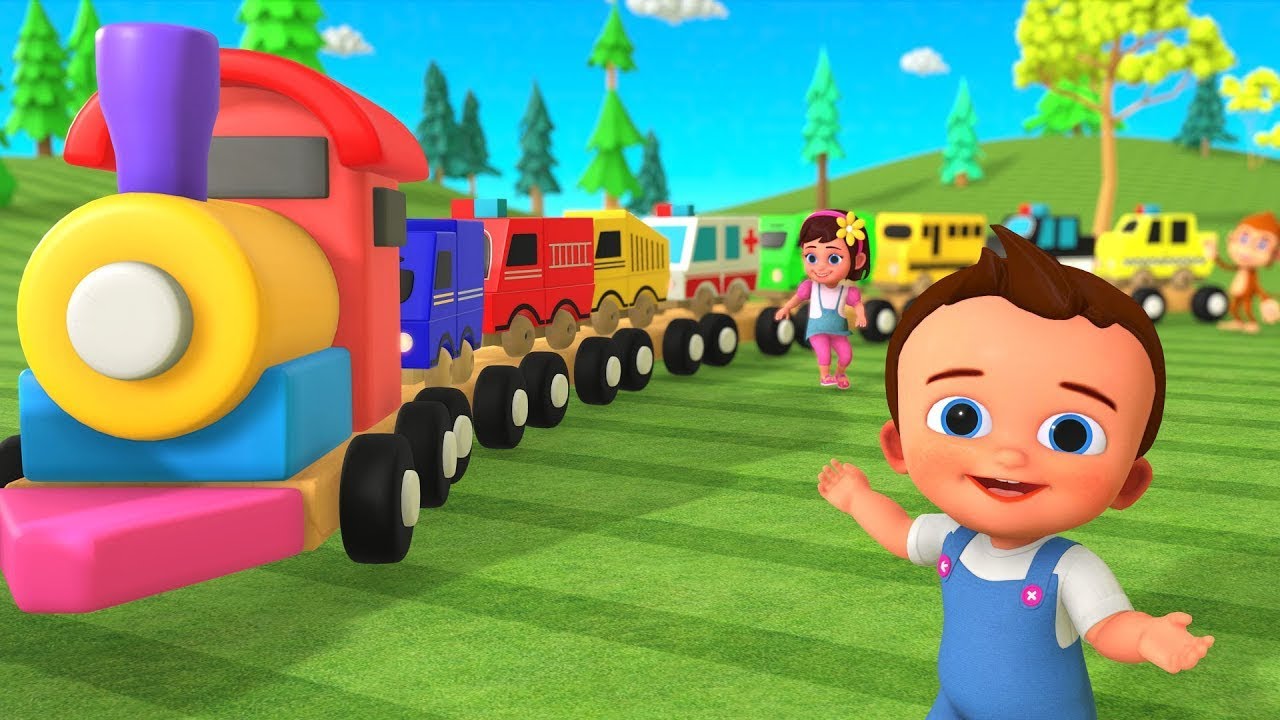 Train for kids | kids video game | train cartoon for kids | kids video ...