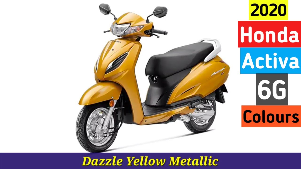 2020 Honda Activa 6G All Colour Options Images | Honda Activa Scooter ...