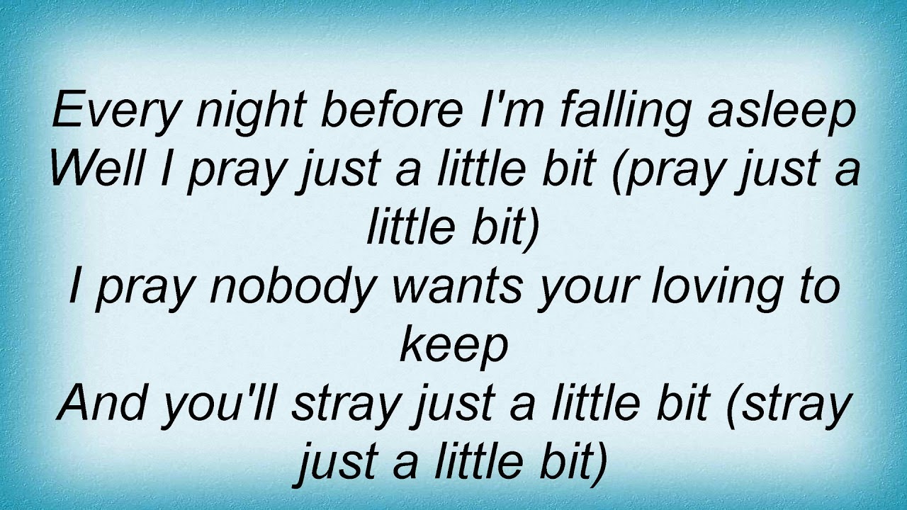 Shakin' Stevens - Cry Just A Little Bit Lyrics - YouTube
