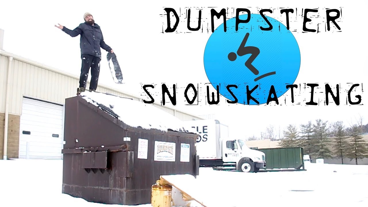 Dumpster Diving Snowskating - YouTube