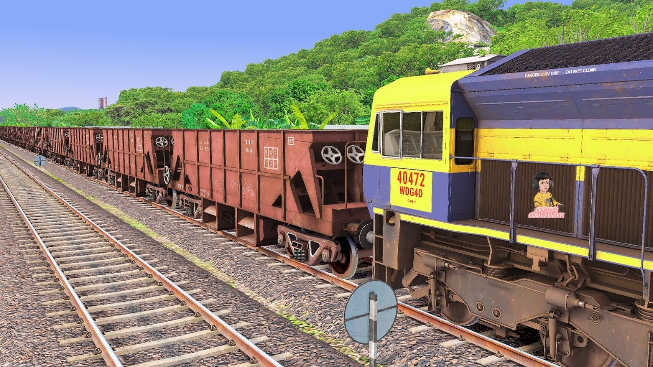 ULTRA REALISTIC GOODS WAGON | BUMPY RAILROAD | RAILWORKS | TRAIN ...