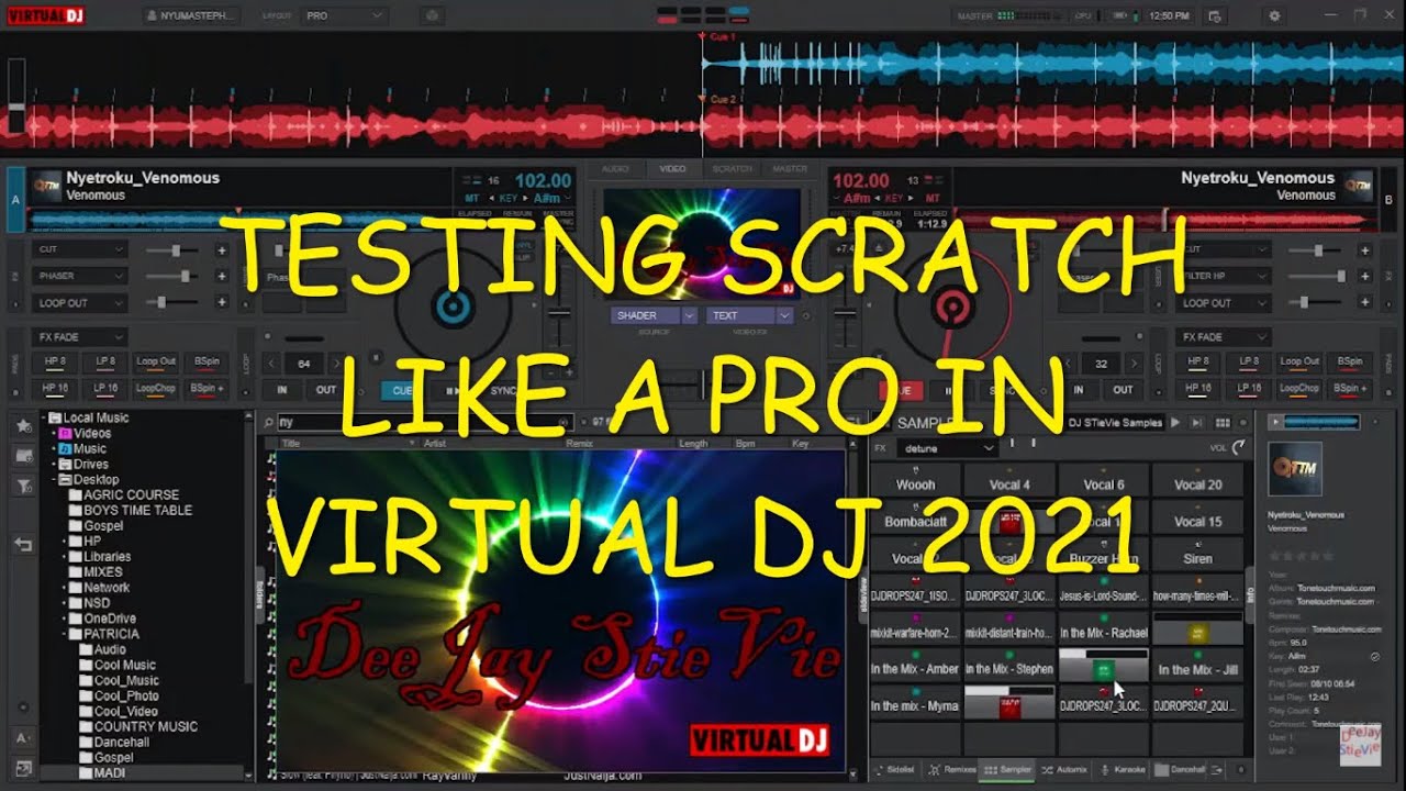 VIRTUAL DJ 2021; PROFESSIONAL Scratch #Test - YouTube