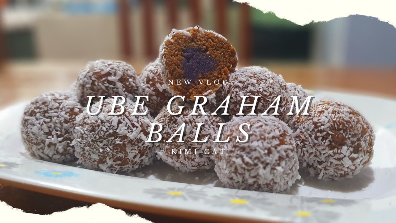 How To Make Graham Balls With Ube Filling - YouTube