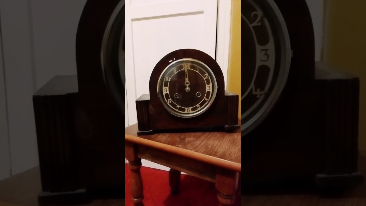 PERIVALE STRIKING MANTEL CLOCK (8 DAY MOVEMENT) - YouTube