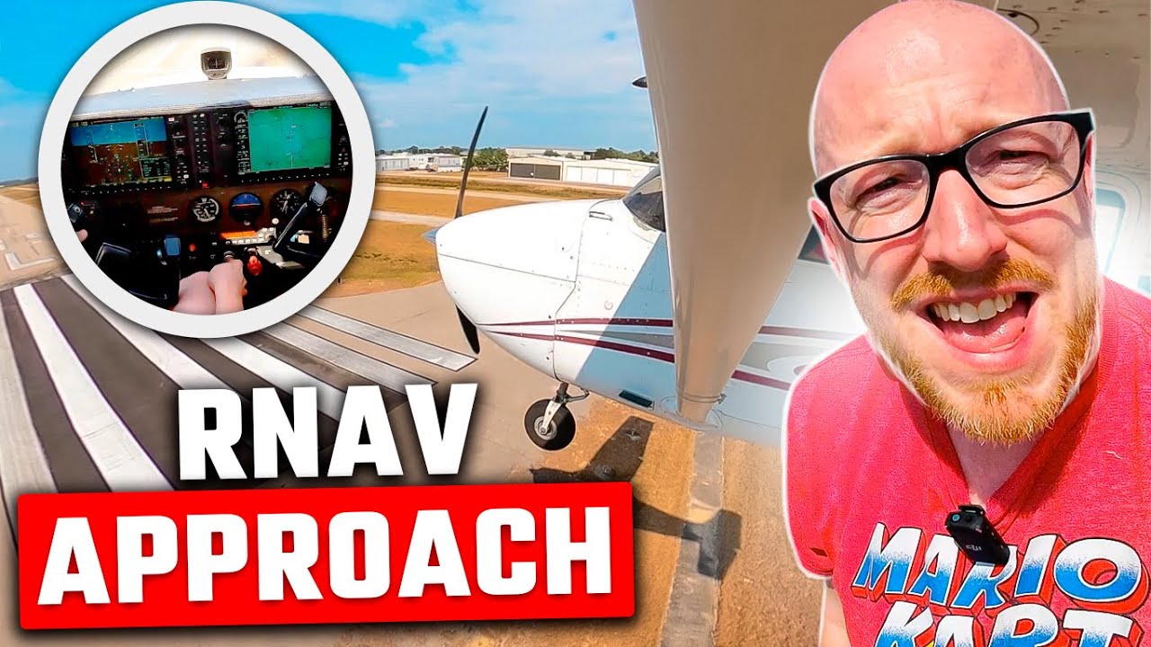 Flying My First RNAV Approach! Instrument Rating - YouTube